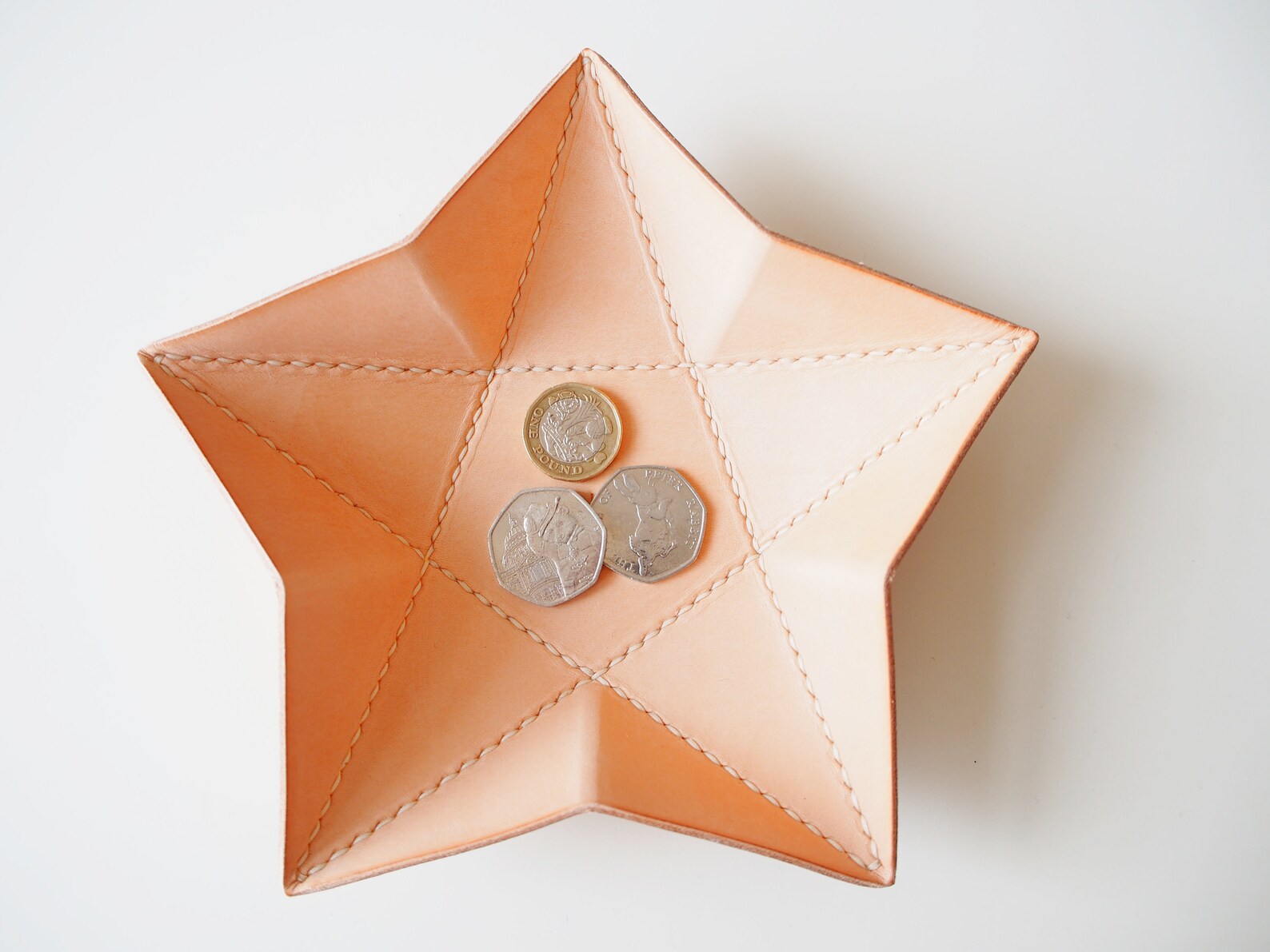 Medium Leather Origami Star Tray Leather Tidy Star Tray - Etsy