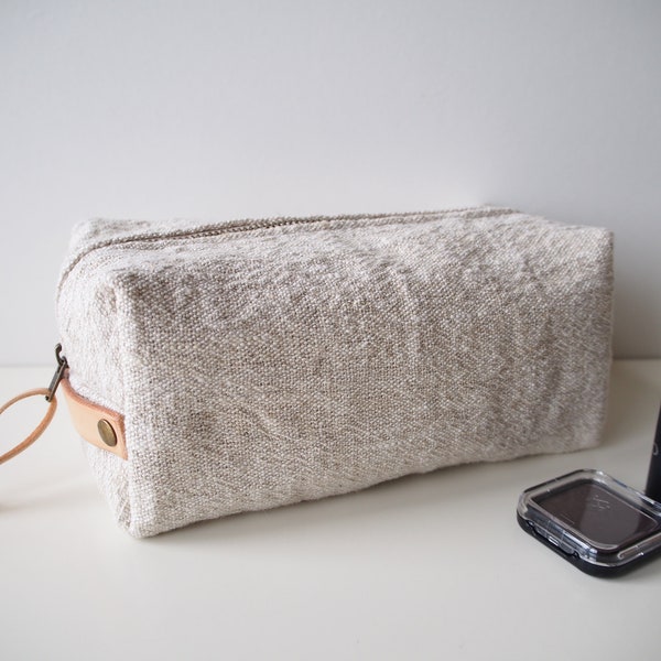 Linen Cosmetic Bag - Etsy