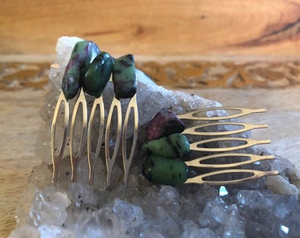 Ruby Hair Comb - Etsy