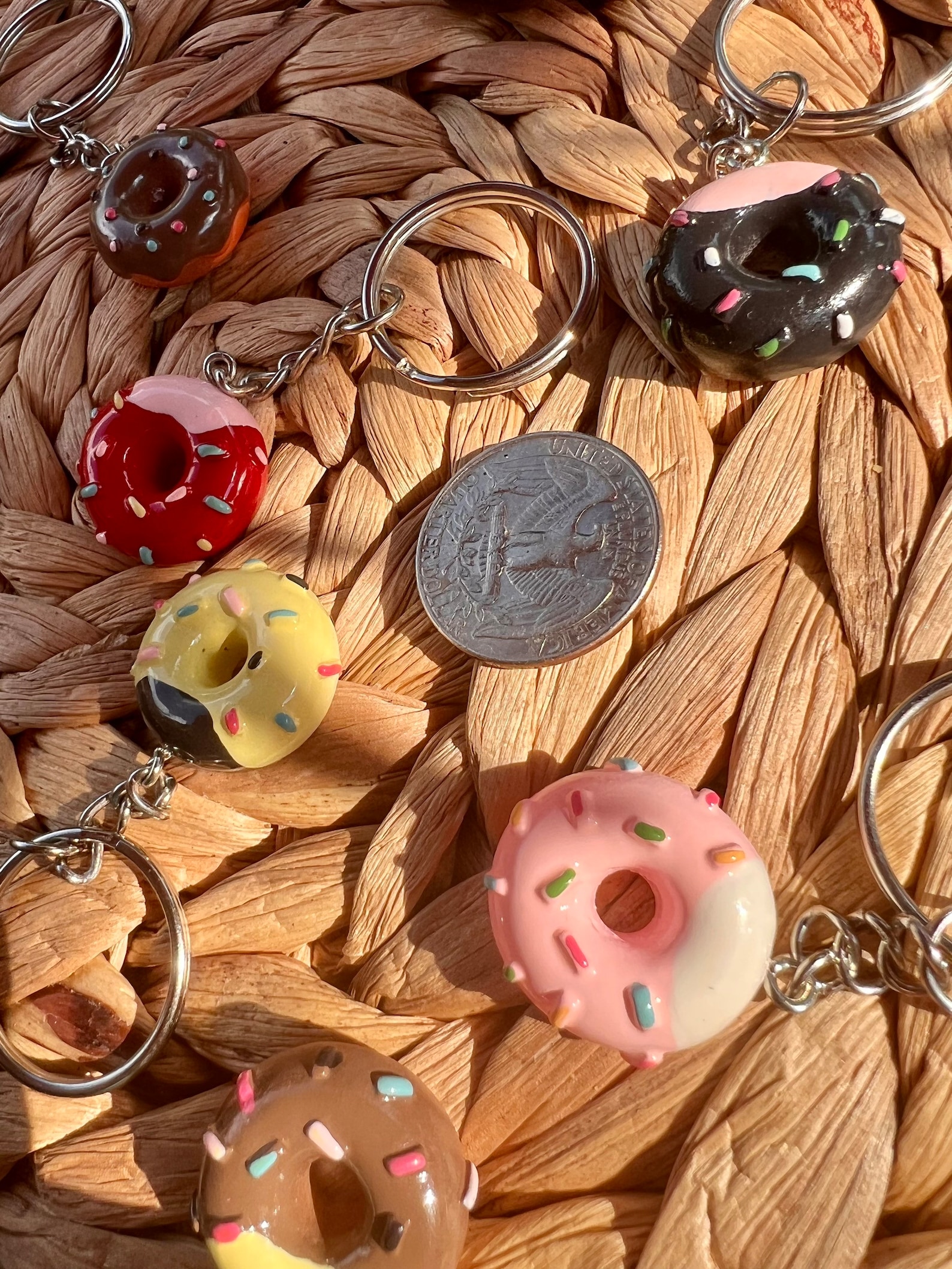 Resin Donut Keychain - Etsy