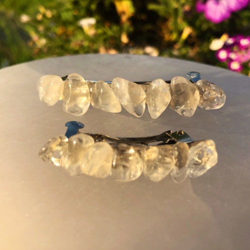 Kyanite Crystal Stone Barrette - Etsy