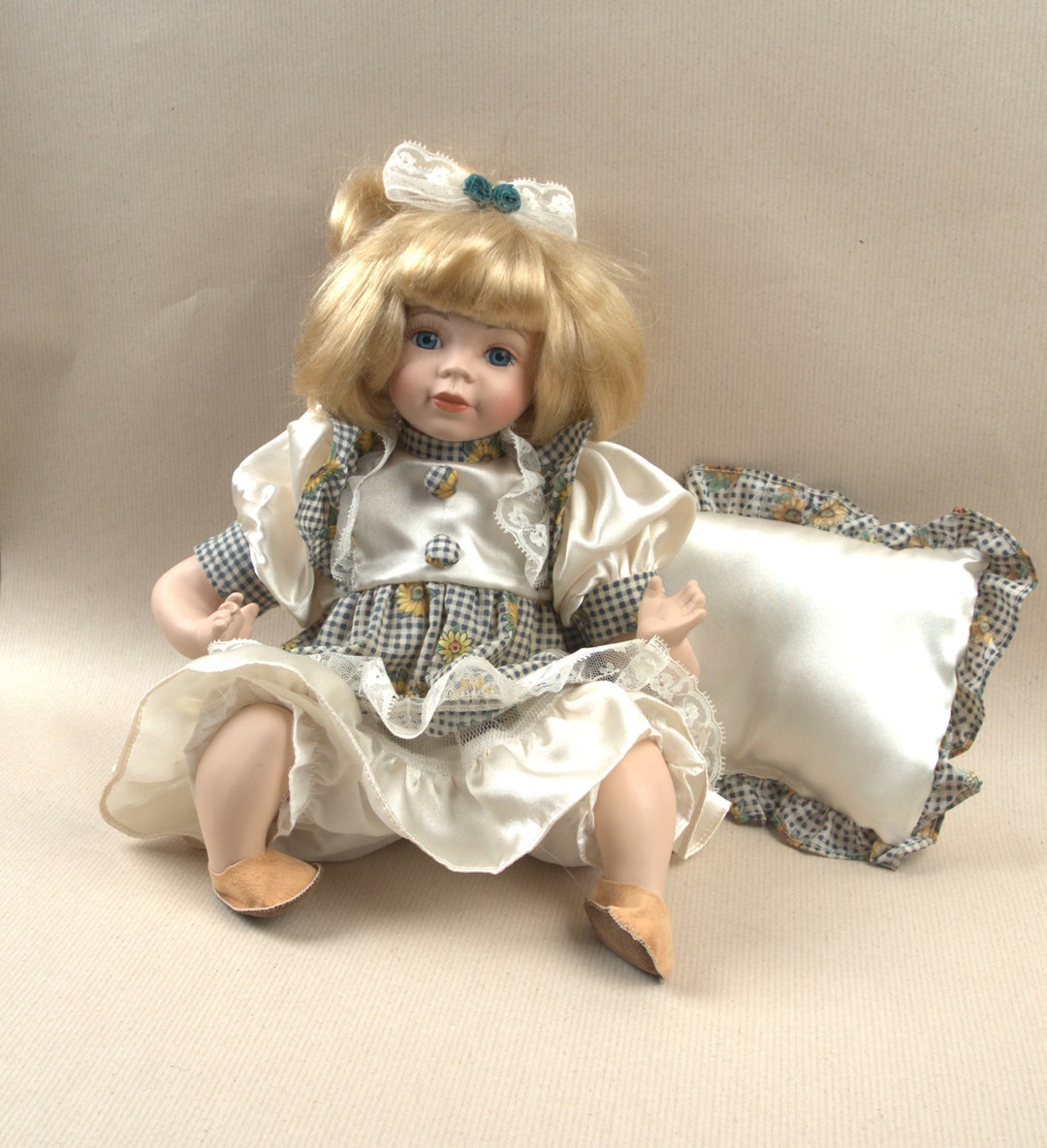Original Porcelain Doll Baby. Vintage. Author's Handmade. A Child With ...