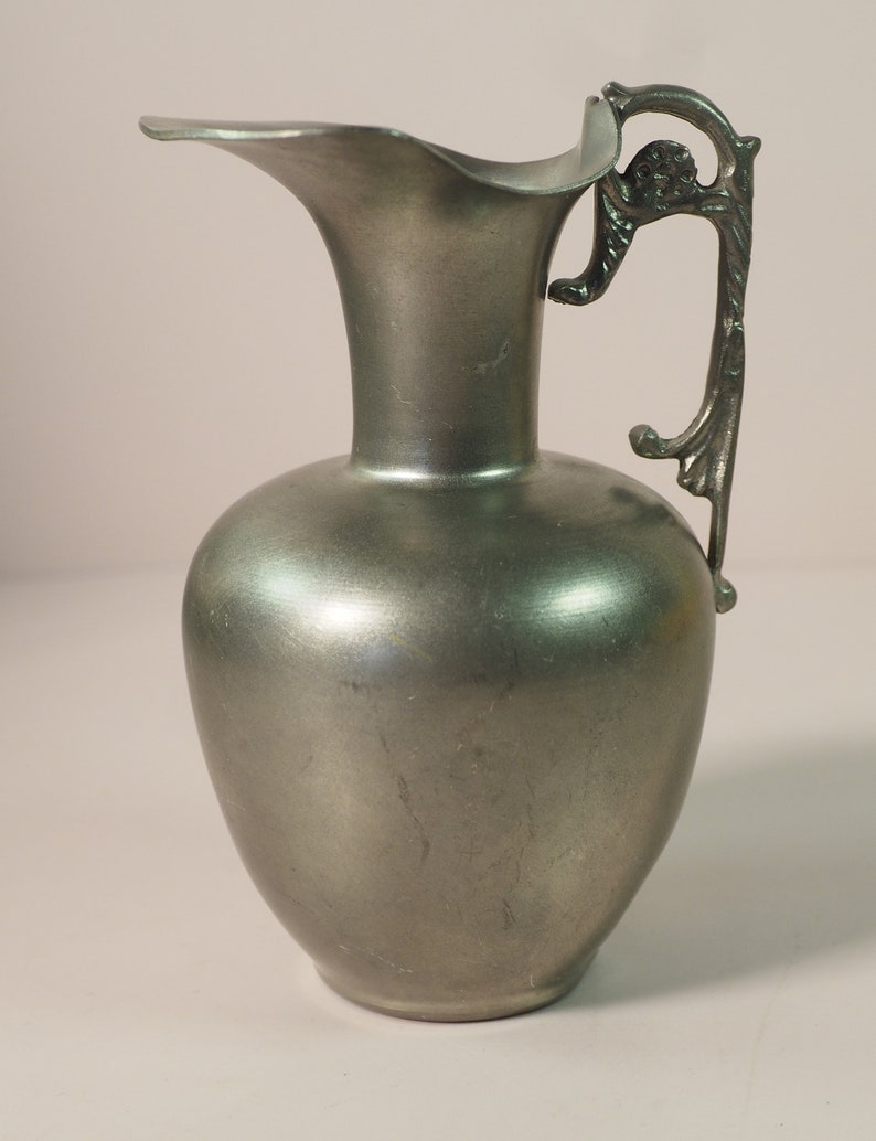 Small Vintage German Tin Jug With Original Handle. RAIN ZINN, 95 - Etsy