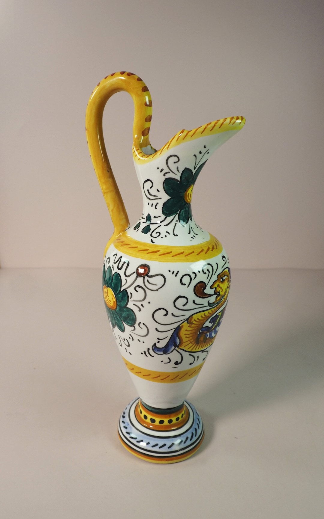 Vintage Jug VOLPI DERUTA Raffaellesco.vintage Italian Art Ceramics. - Etsy