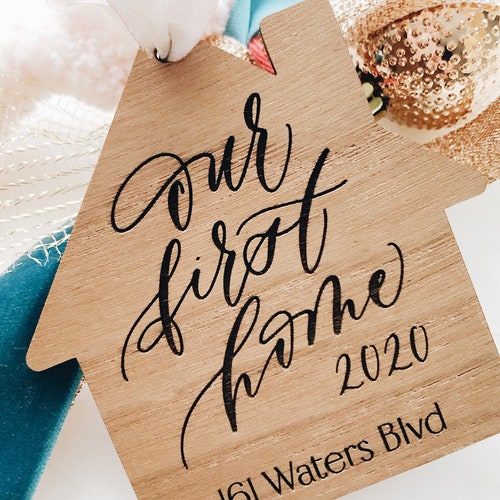 Our First Home Personalized Engraved Acrylic Ornament | Etsy