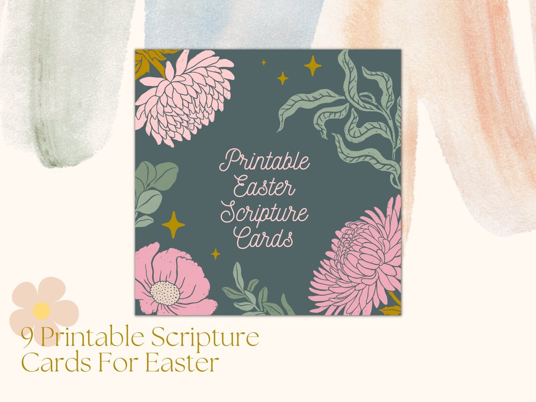 Printable Easter Story Cards, Easter Scripture Cards, Christian Easter ...