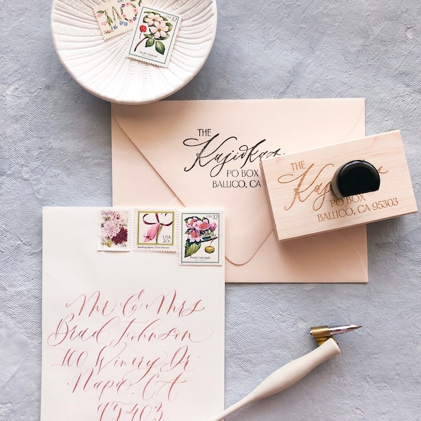 Calligraphy Stamp - Etsy