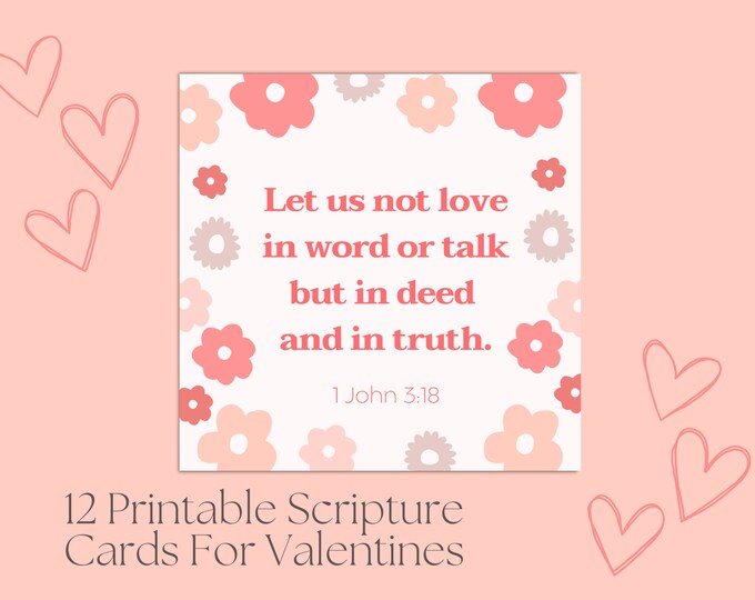 Memory Verses, Love Bible Verses, Valentines Scripture Cards, Bible ...