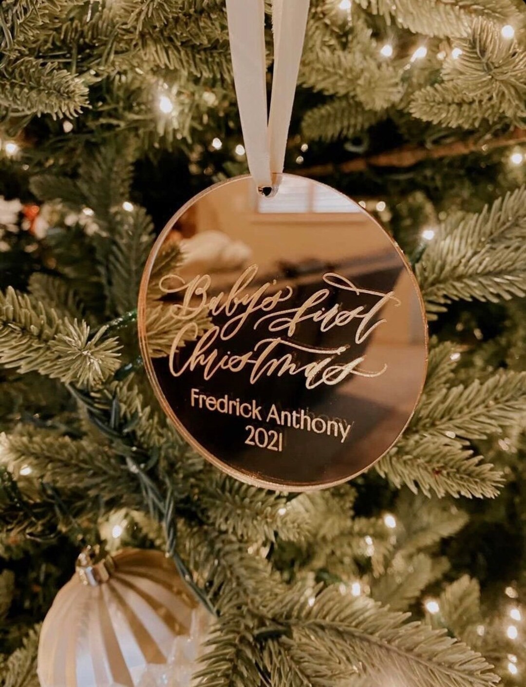 My First Christmas Ornament, Baby's First Christmas Ornament 2024, Baby ...