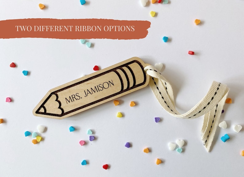 Personalized Teacher Appreciation Pencil Gift Tag Pencil - Etsy