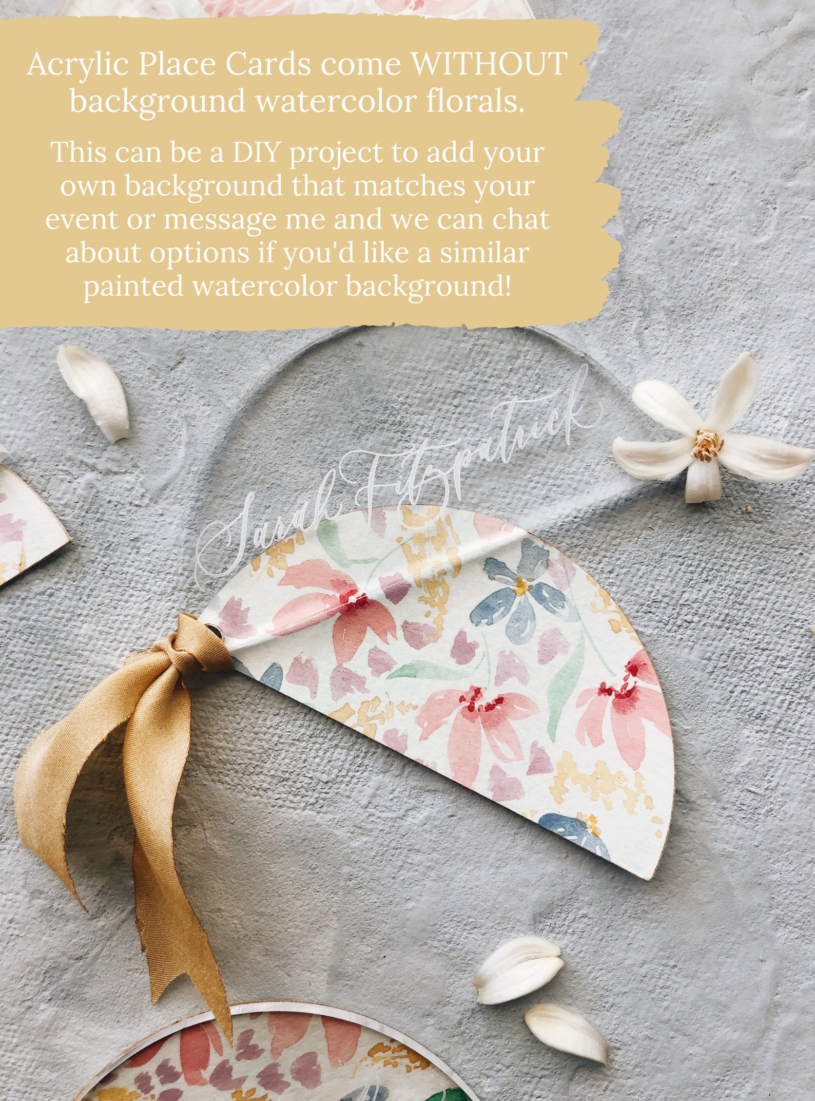 Acrylic Arch Wedding Place Card Gold and Rose Gold Wedding - Etsy