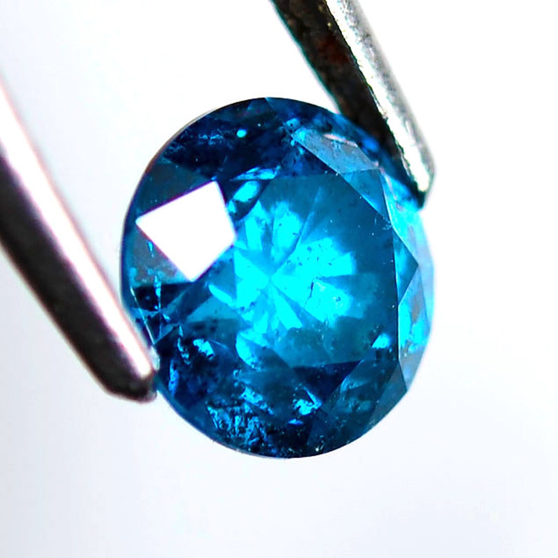 1.26 Cts IGI Certified Natural Round Blue Diamond With Freeshipping See ...