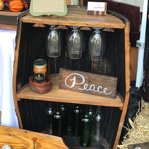 Half Barrel Wine Rack - Etsy