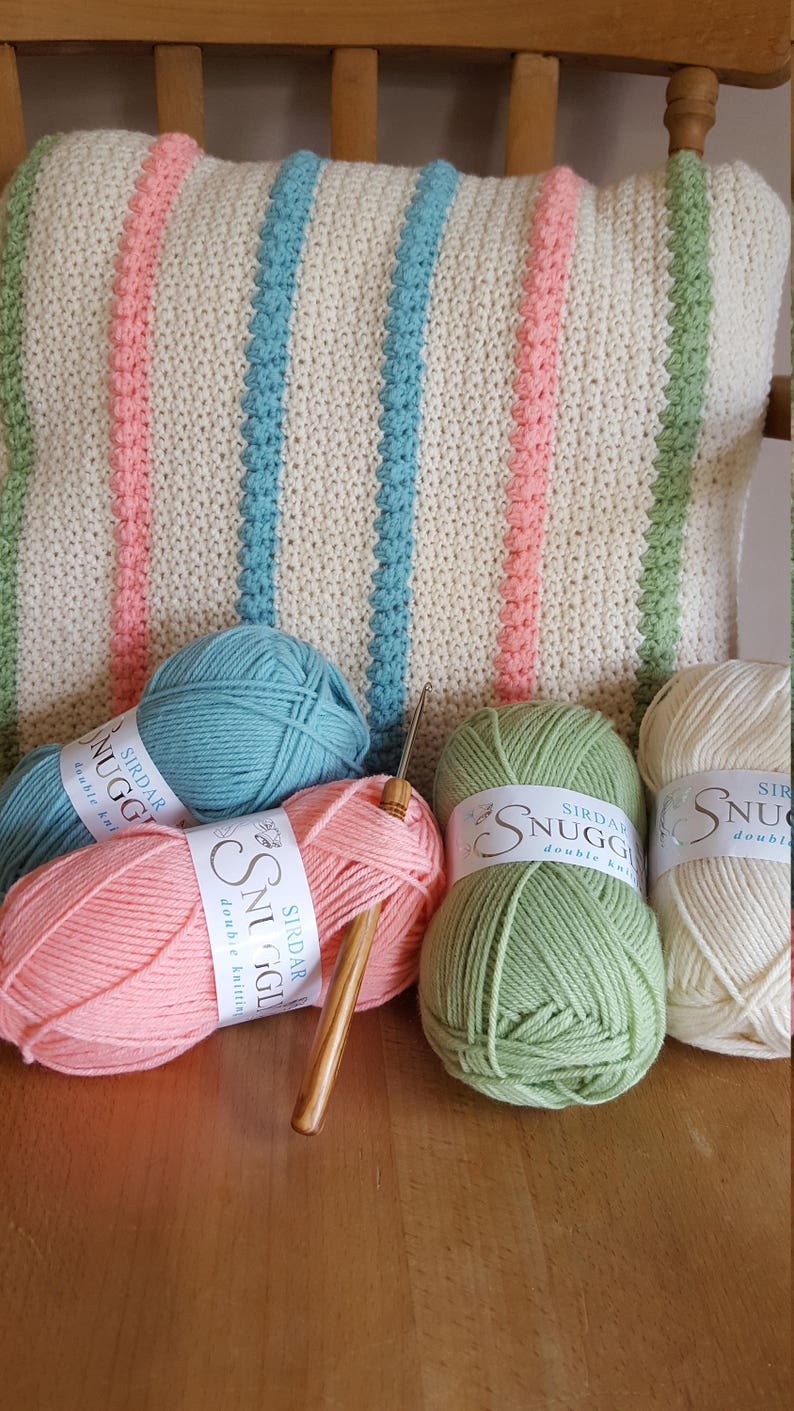 Cream Crochet Cushion Cover Pattern With Stripes - Easy to Make Cream ...