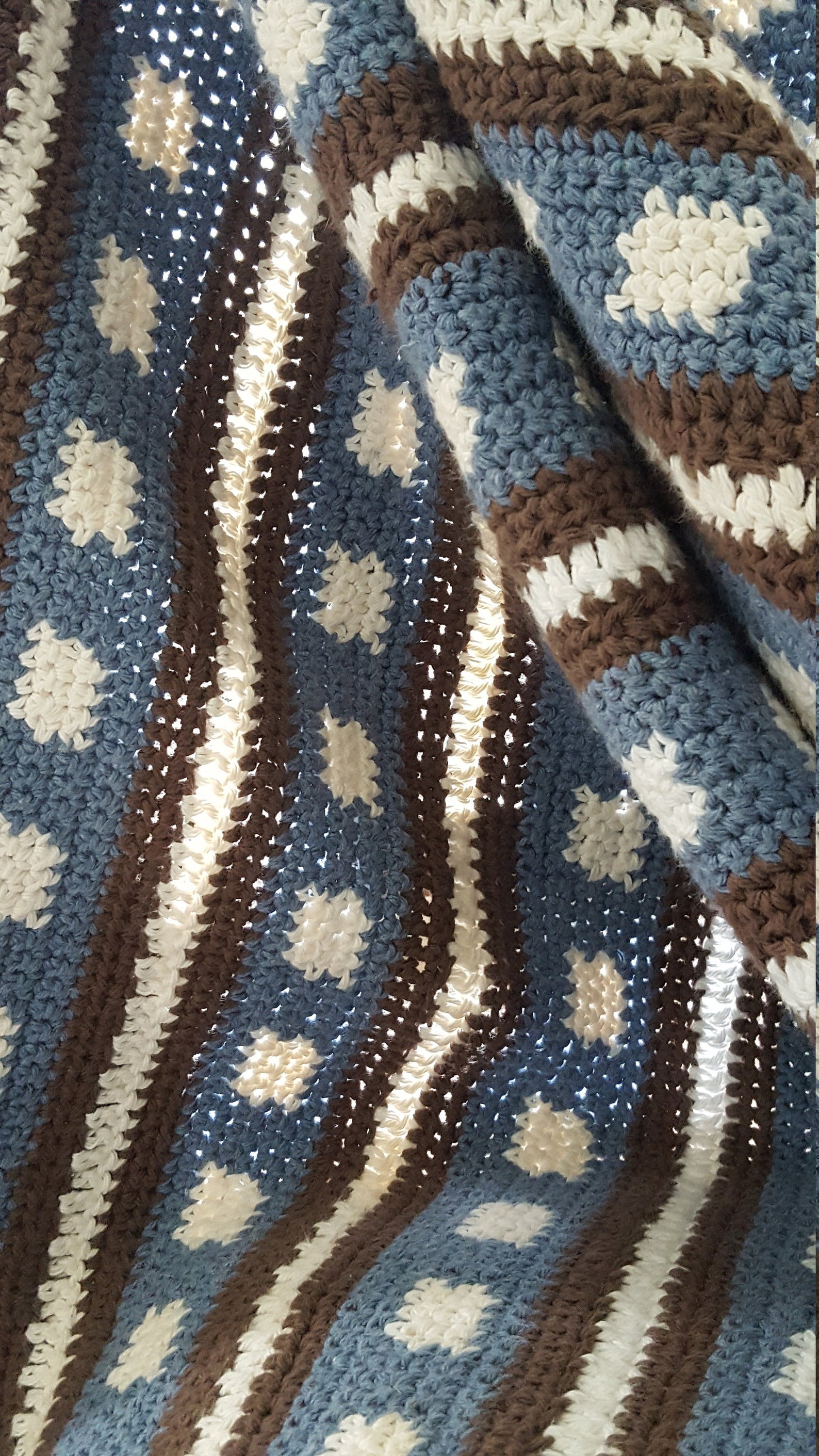 Rectangular Blue Crochet Rug Pattern for Beginners to Crochet, Cosy ...