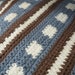 Rectangular Blue Crochet Rug Pattern for Beginners to Crochet, Cosy ...