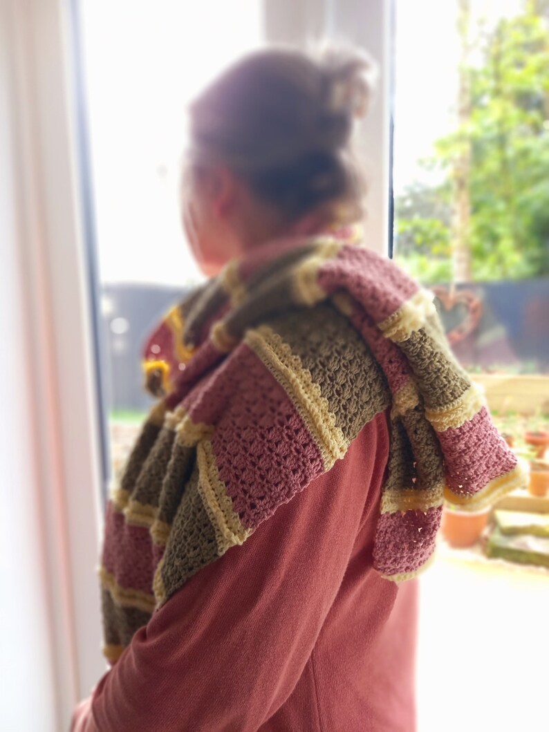 Shell Stitch Crochet Wrap Shawl Pattern: Step-by-step Instructions (PDF ...