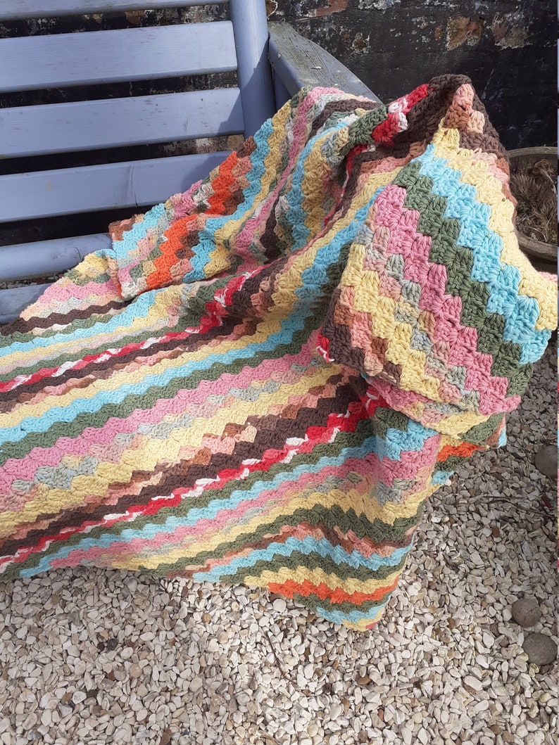 Crochet Pattern for Yarn Scraps Cotton Rug - Printable Pattern - Chunky ...