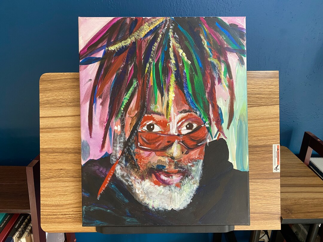 George Clinton Art Acrylic Painting on Canvas - Etsy
