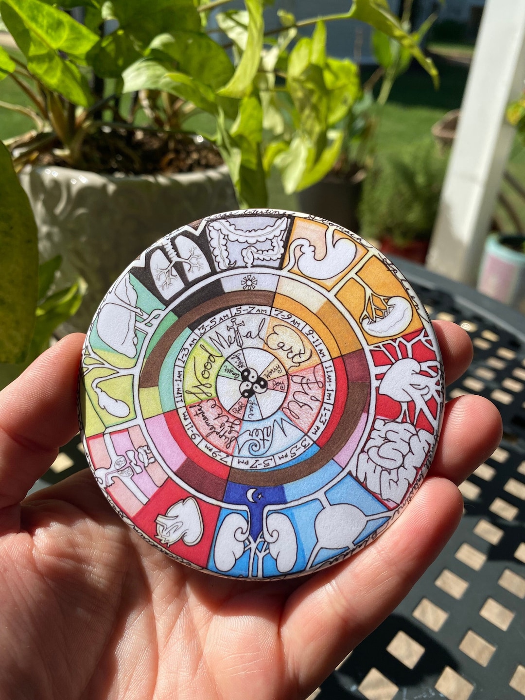 Chinese Body Clock Artwork Refrigerator Magnet - Etsy