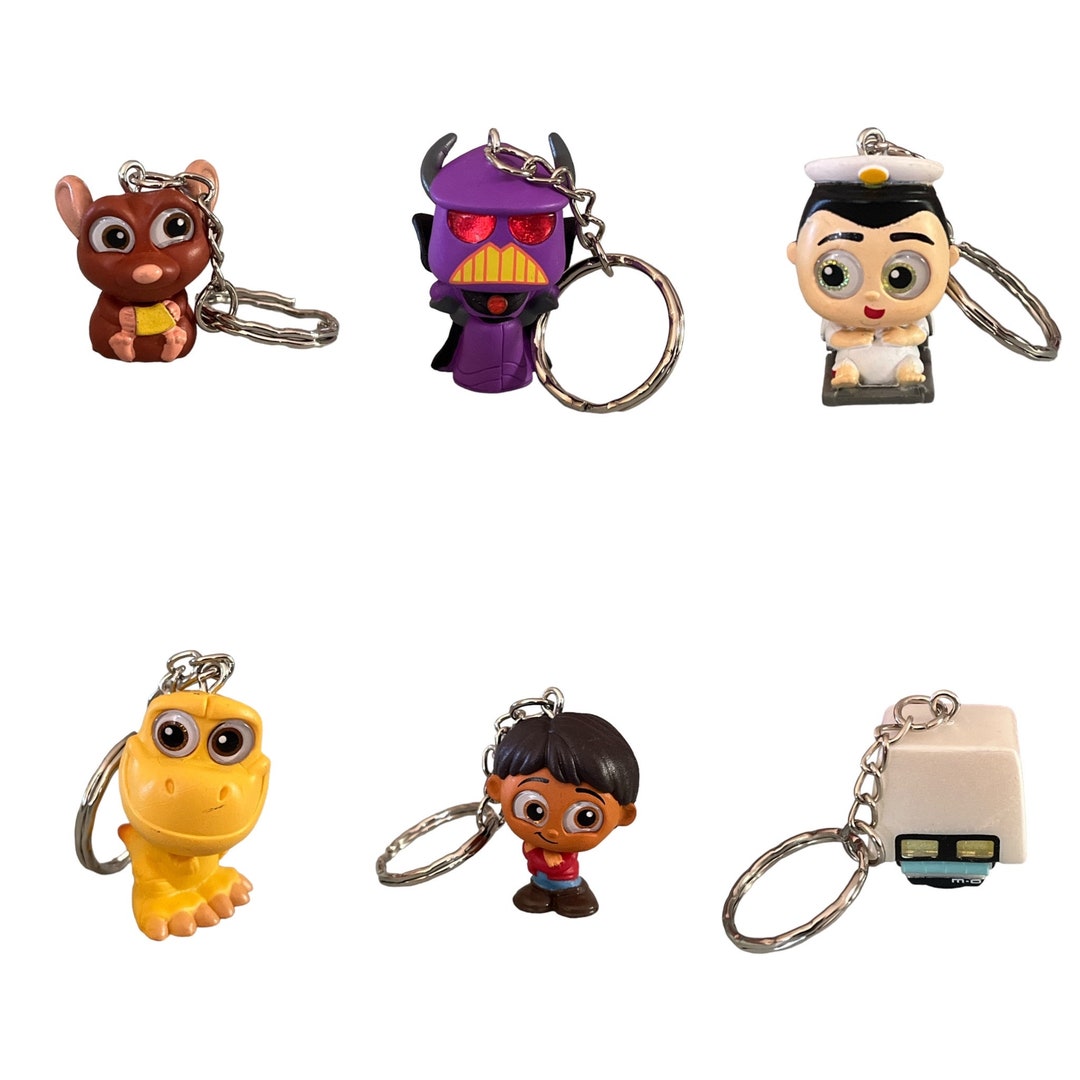 Adorable Upcycle Recycle Keychain Plastic Figures Keychains Keychain ...