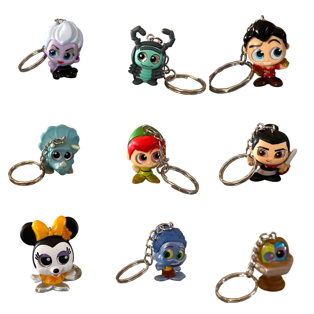 Adorable Recycle Figure Toys Keychain Ursula Roll Gaston Trixie Peter ...