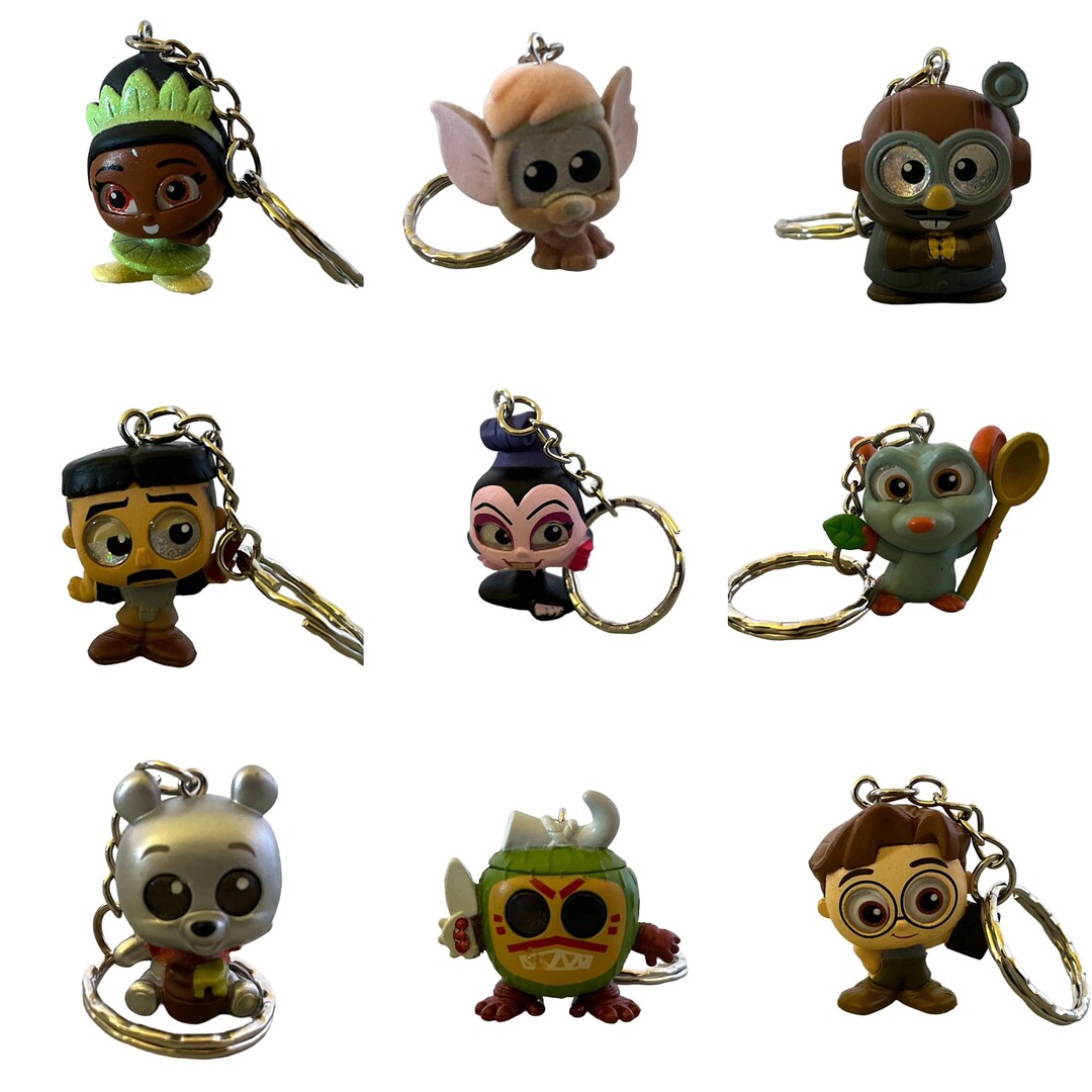 Adorable Upcycle Recycle Figure Toys Figure Keychain Tiana Ballet Tito ...