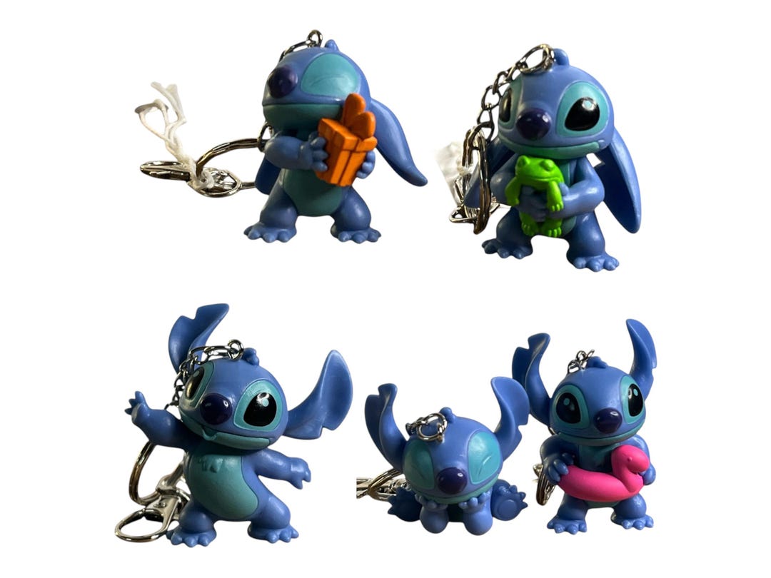 Adorable Recycle Repurposed Figure Toys Keychain Various Poses of ...