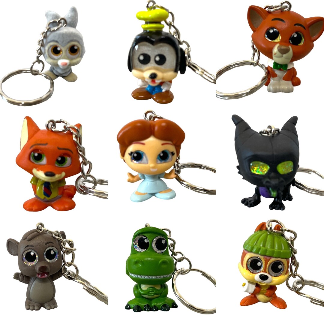 Adorable Upcycle Recycle Figure Toys Figure Keychain Thumper Goofy ...