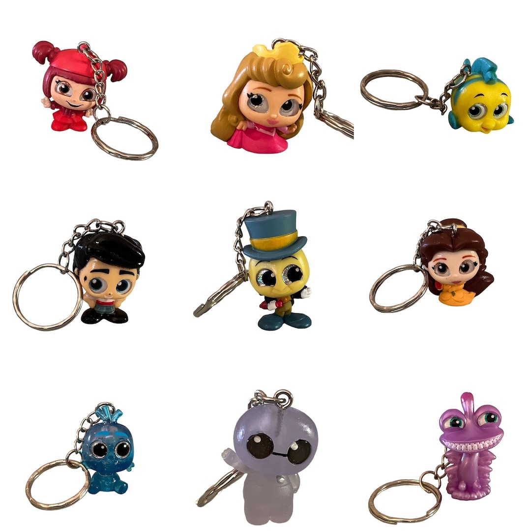 Adorable Recycle Figure Toys Keychain Exc Olaf Baymax Randall Belle ...