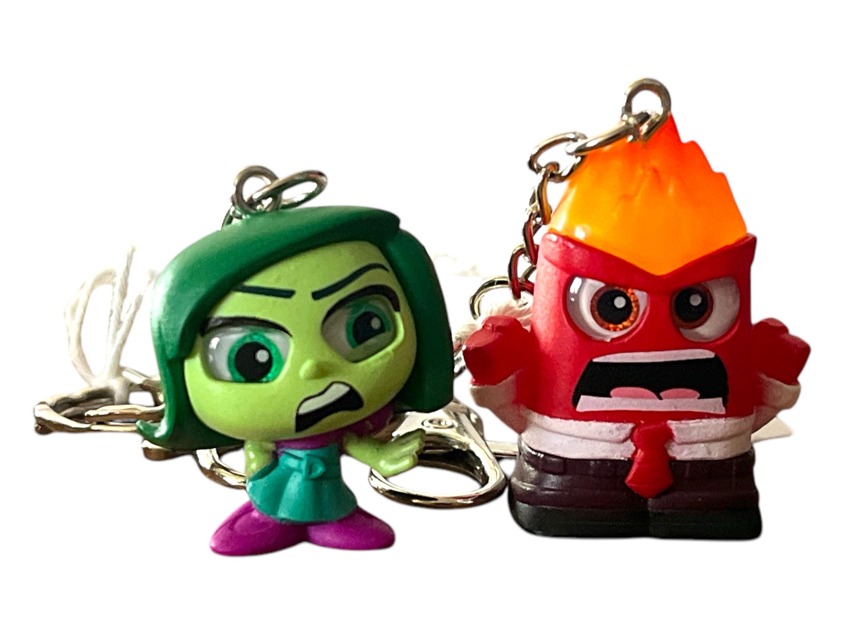 Adorable Recycle Repurposed Figure Toys Keychain Emotions Sadness Joy ...