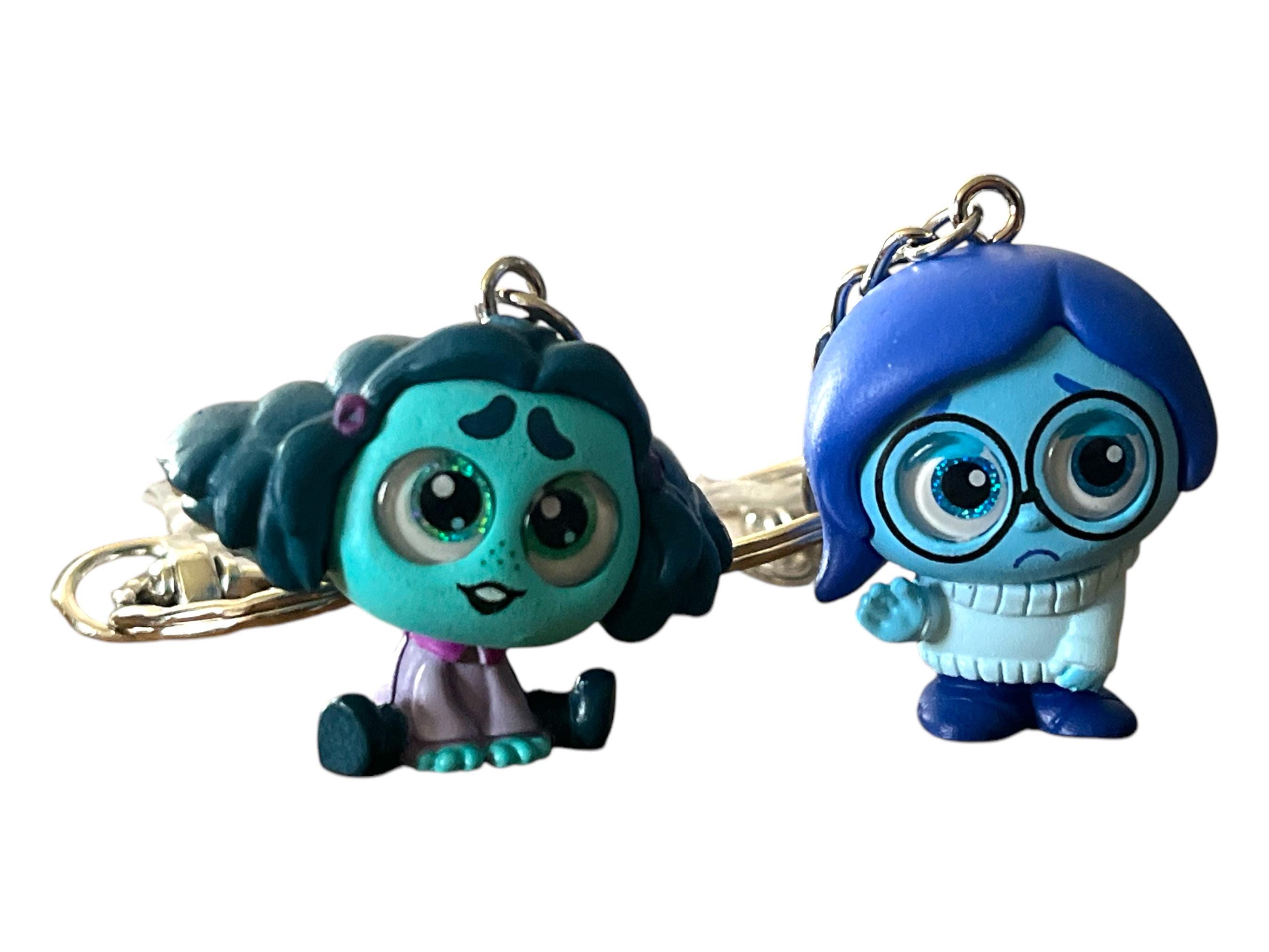 Adorable Recycle Repurposed Figure Toys Keychain Emotions Sadness Joy ...