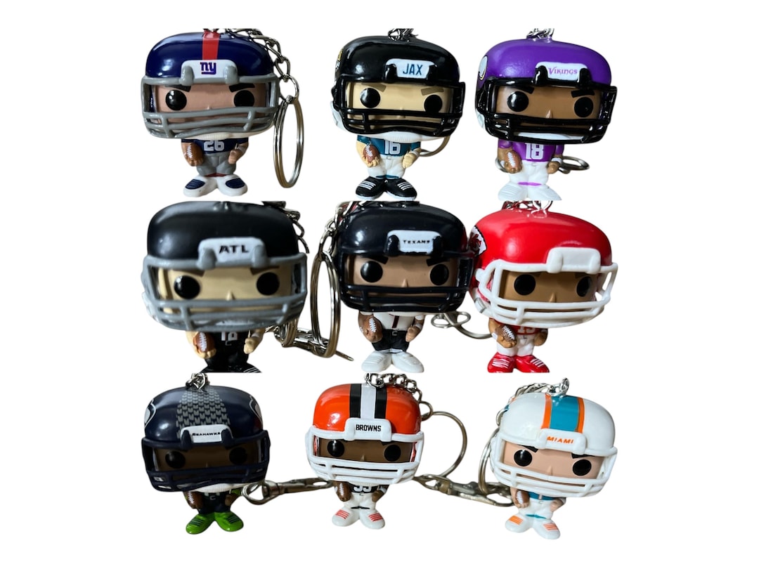 Repurposed Recycled Upcycled Keychain Sports Football Keychain Make ...