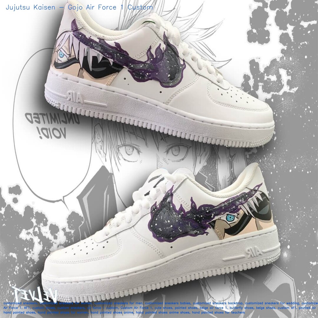 Jujutsu Kaisen Gojo Air Force 1 Custom Custom Air Force 1,limited ...