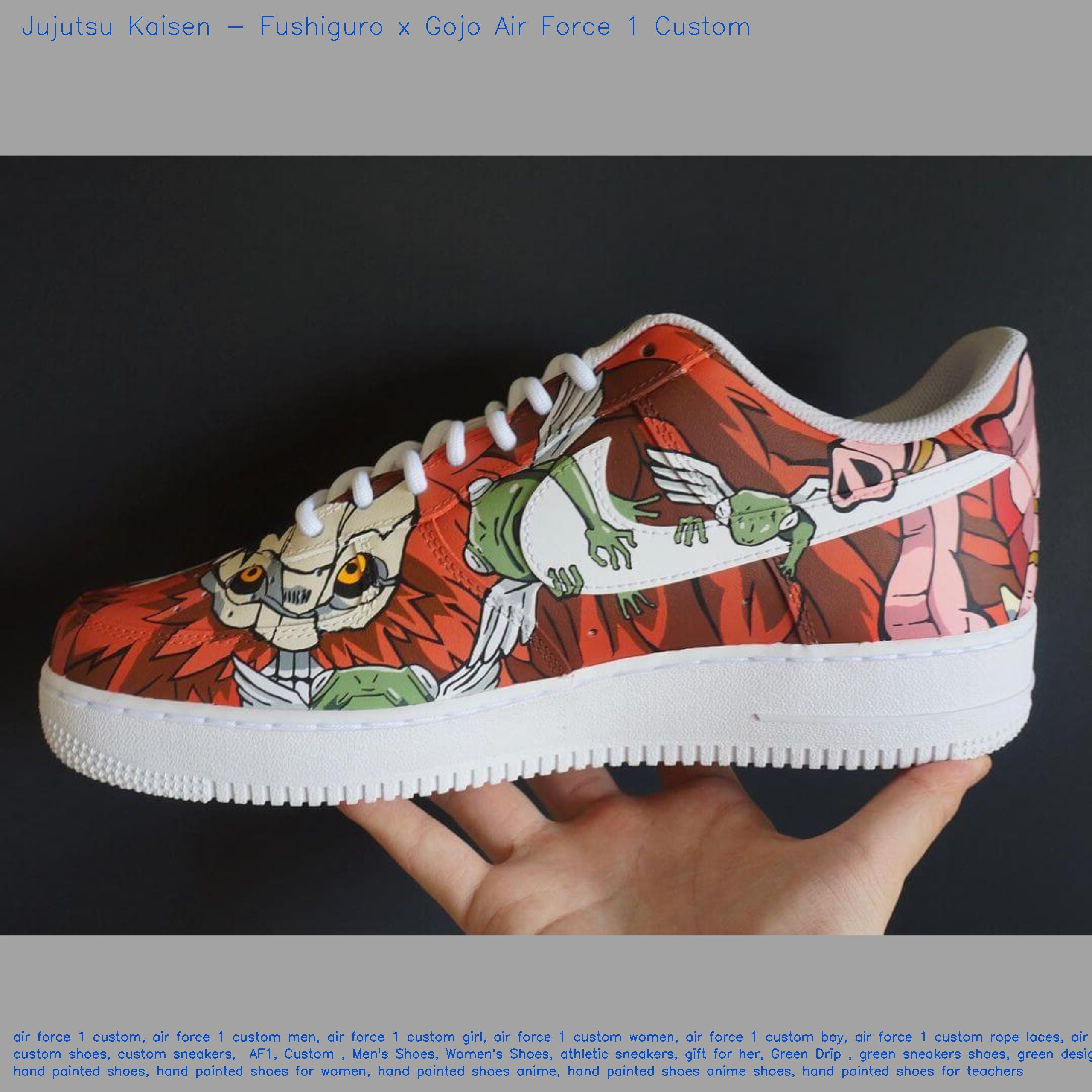 Jujutsu Kaisen Fushiguro X Gojo Air Force 1 Custom Custom Air Force 1 ...