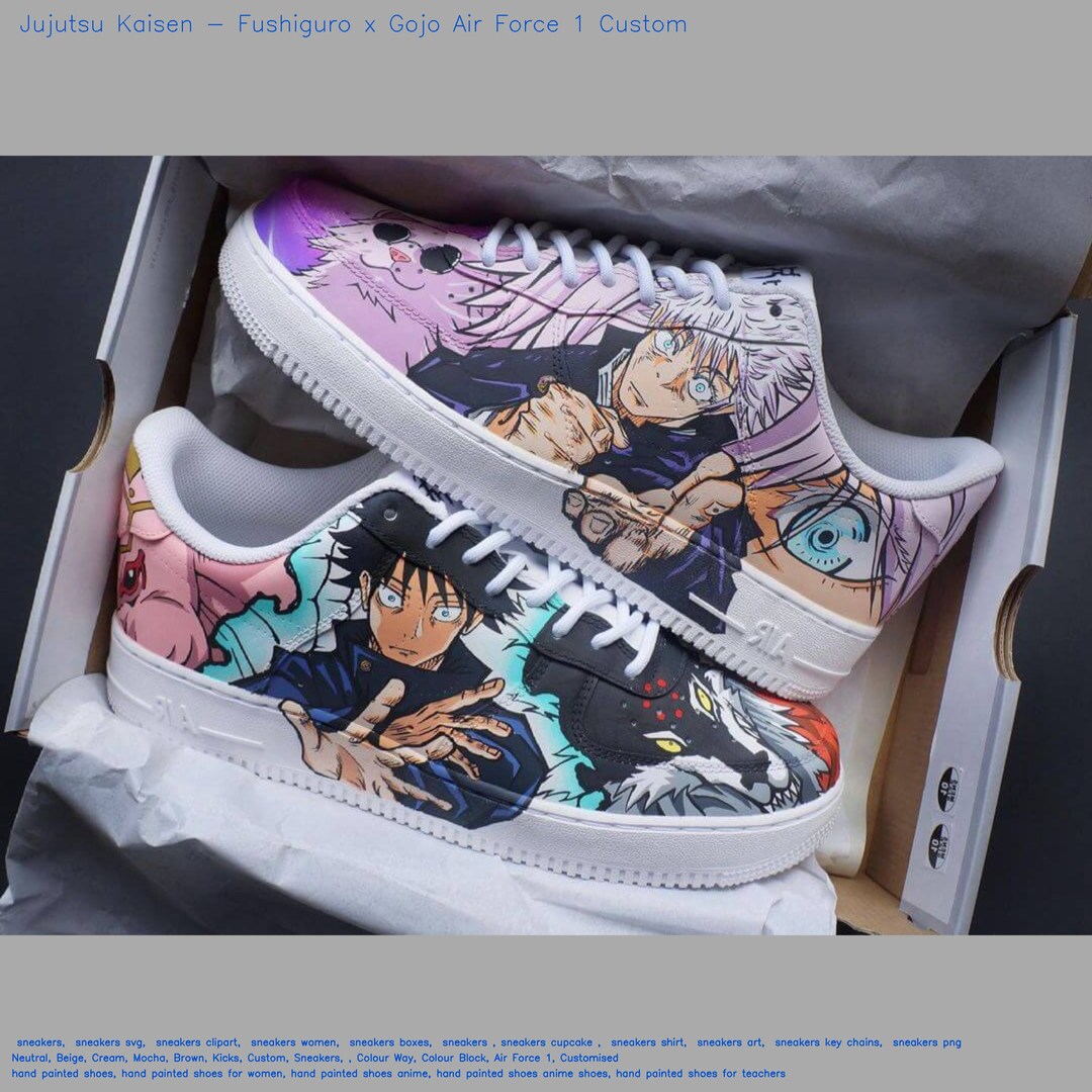 Jujutsu Kaisen Fushiguro X Gojo Air Force 1 Custom Custom Air Force 1 ...