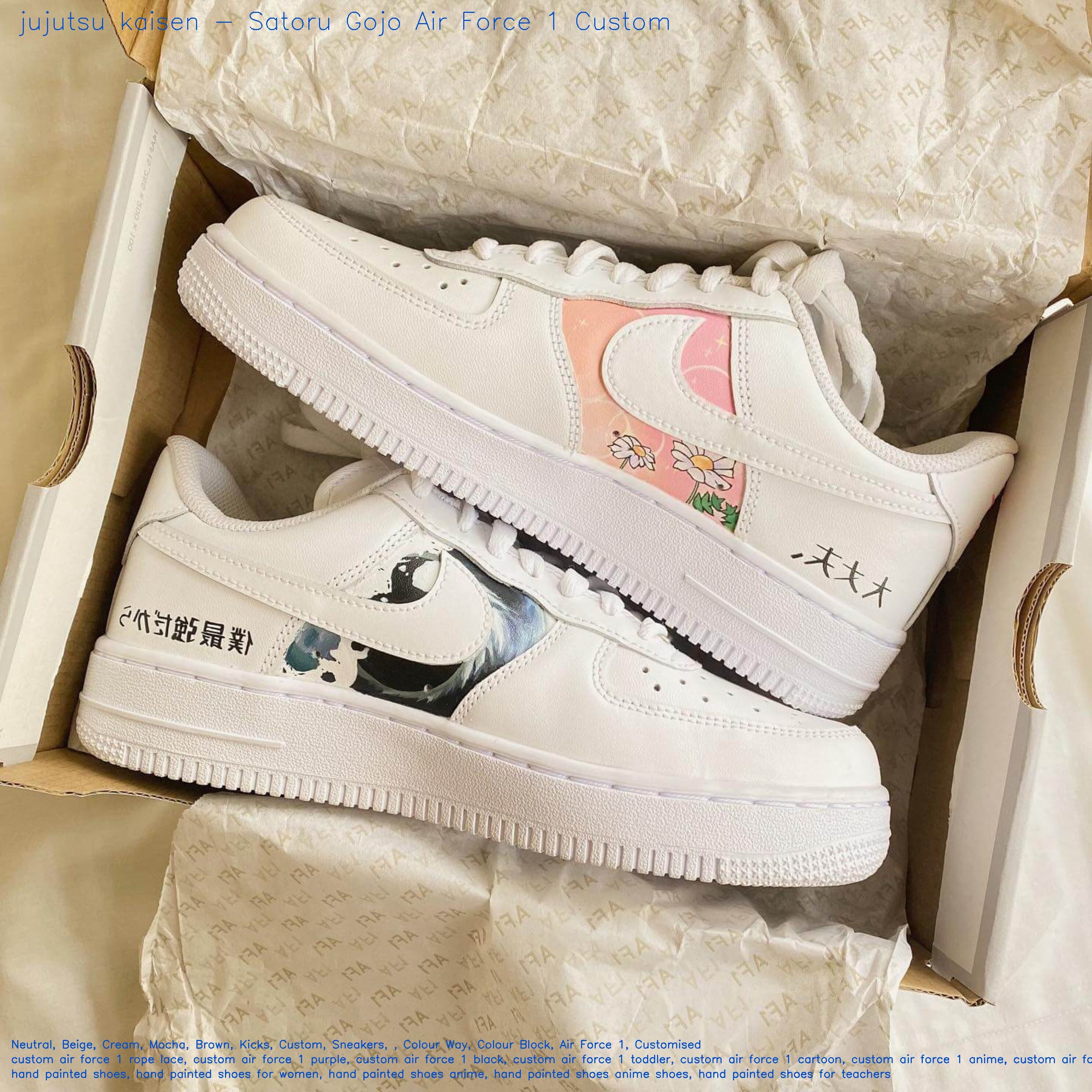 Jujutsu Kaisen Satoru Gojo Air Force 1 Custom Custom Air Force 1 ...