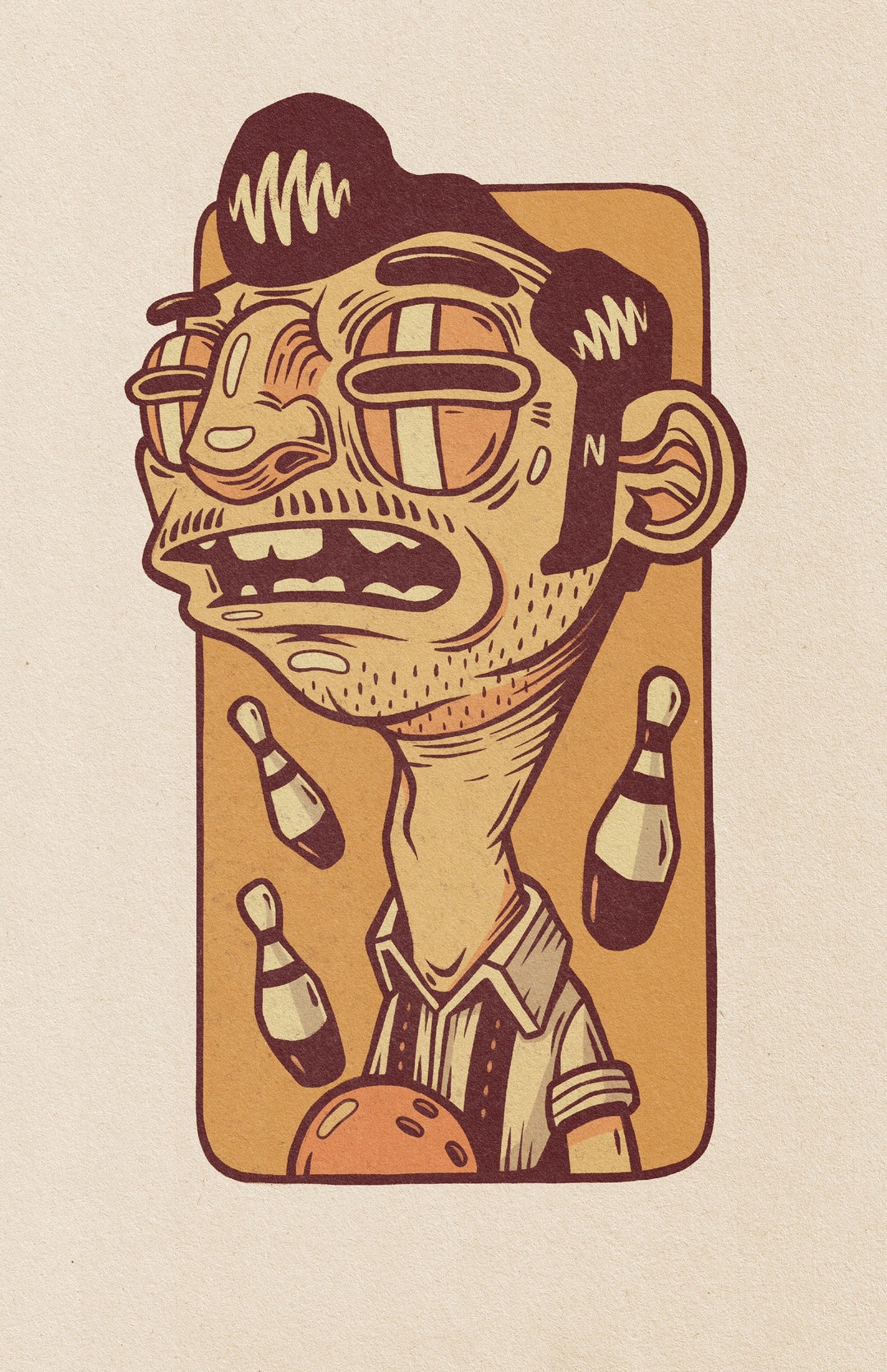 The Bowler 11x17 Art Print - Etsy