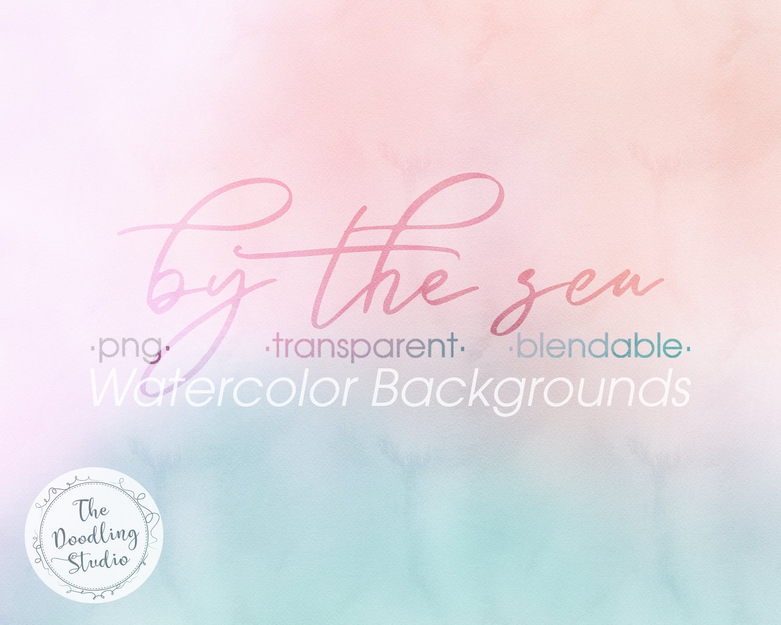 Watercolour Background Textures by the Sea. Pink Lavender, Arcadia ...