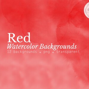 Red Watercolor Backgrounds 12 BACKGROUNDS png, Transparent, Bendable ...