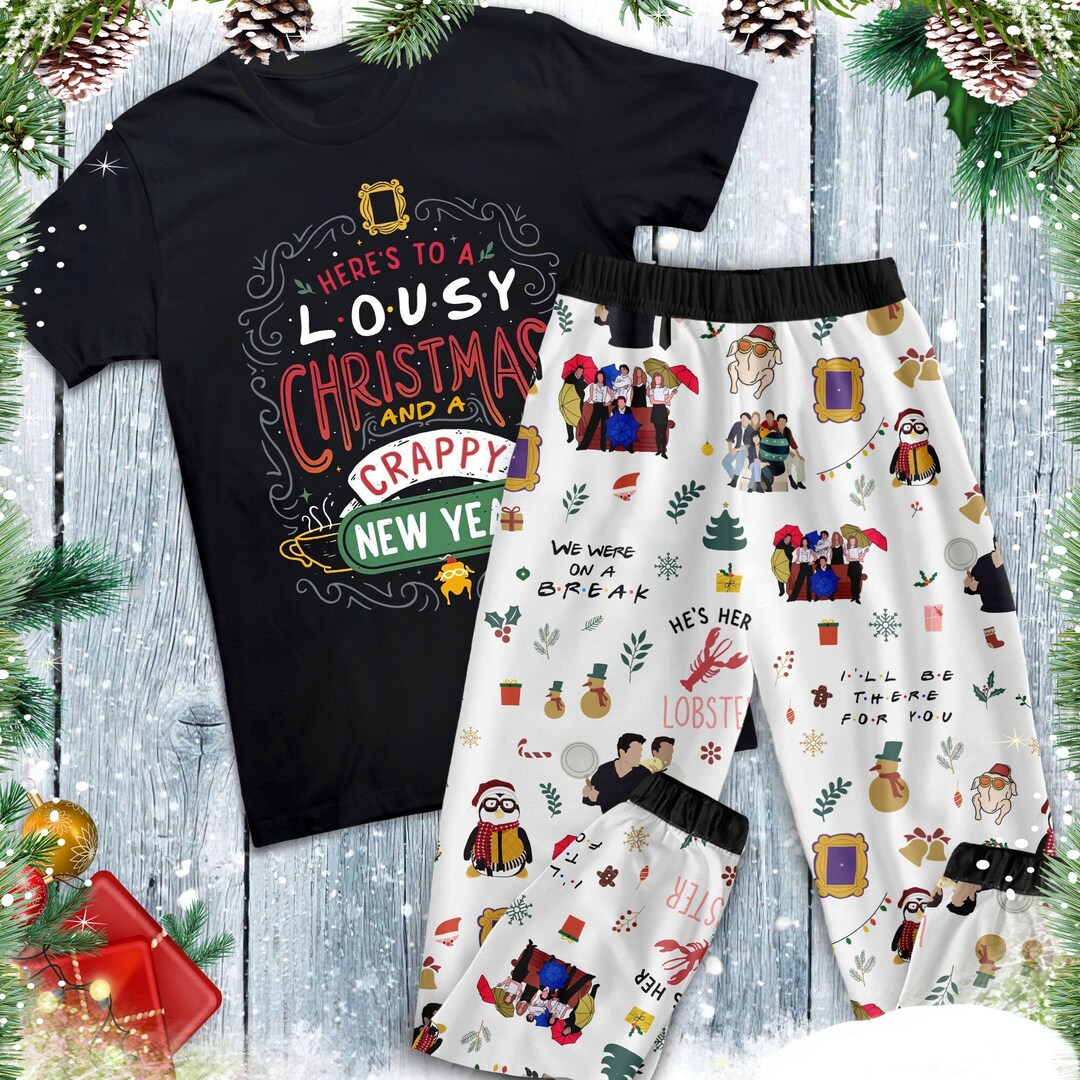Friends Tv Show Christmas Pajamas Friends Tv Show Holiday - Etsy