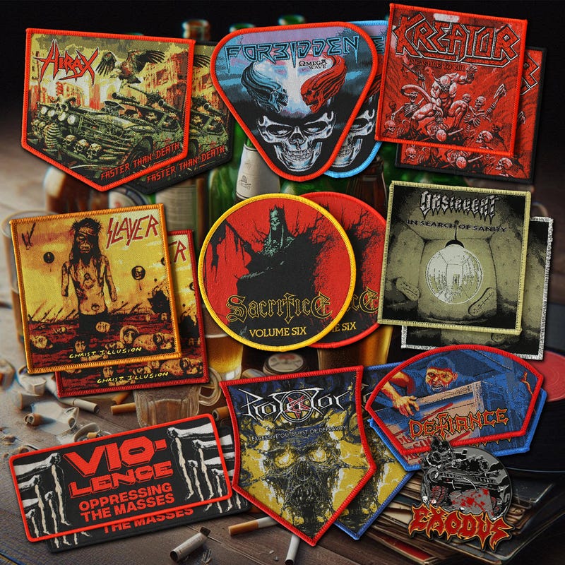 Thrash Metal Band Badge - Etsy