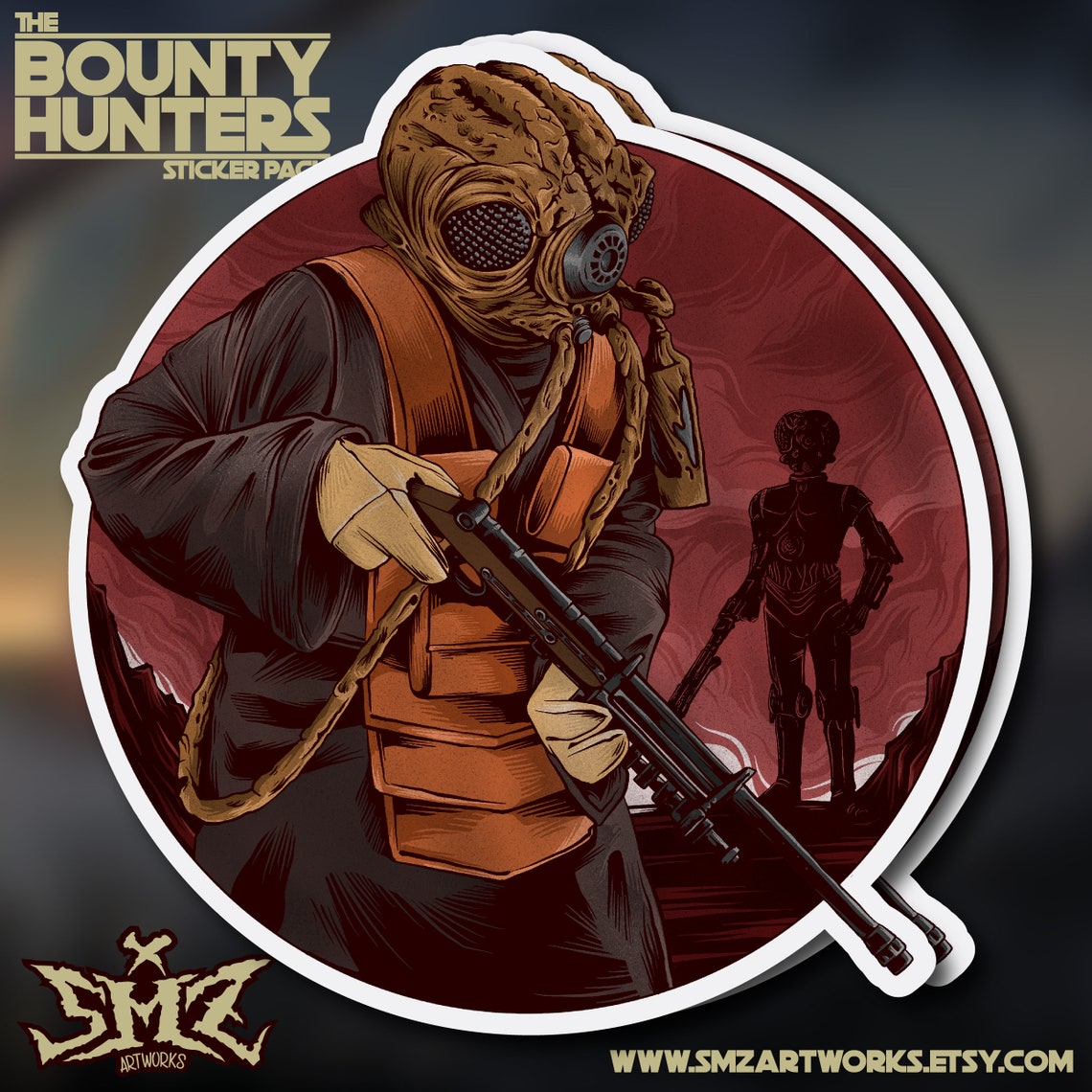 Bounty Hunters Sticker Pack | Etsy