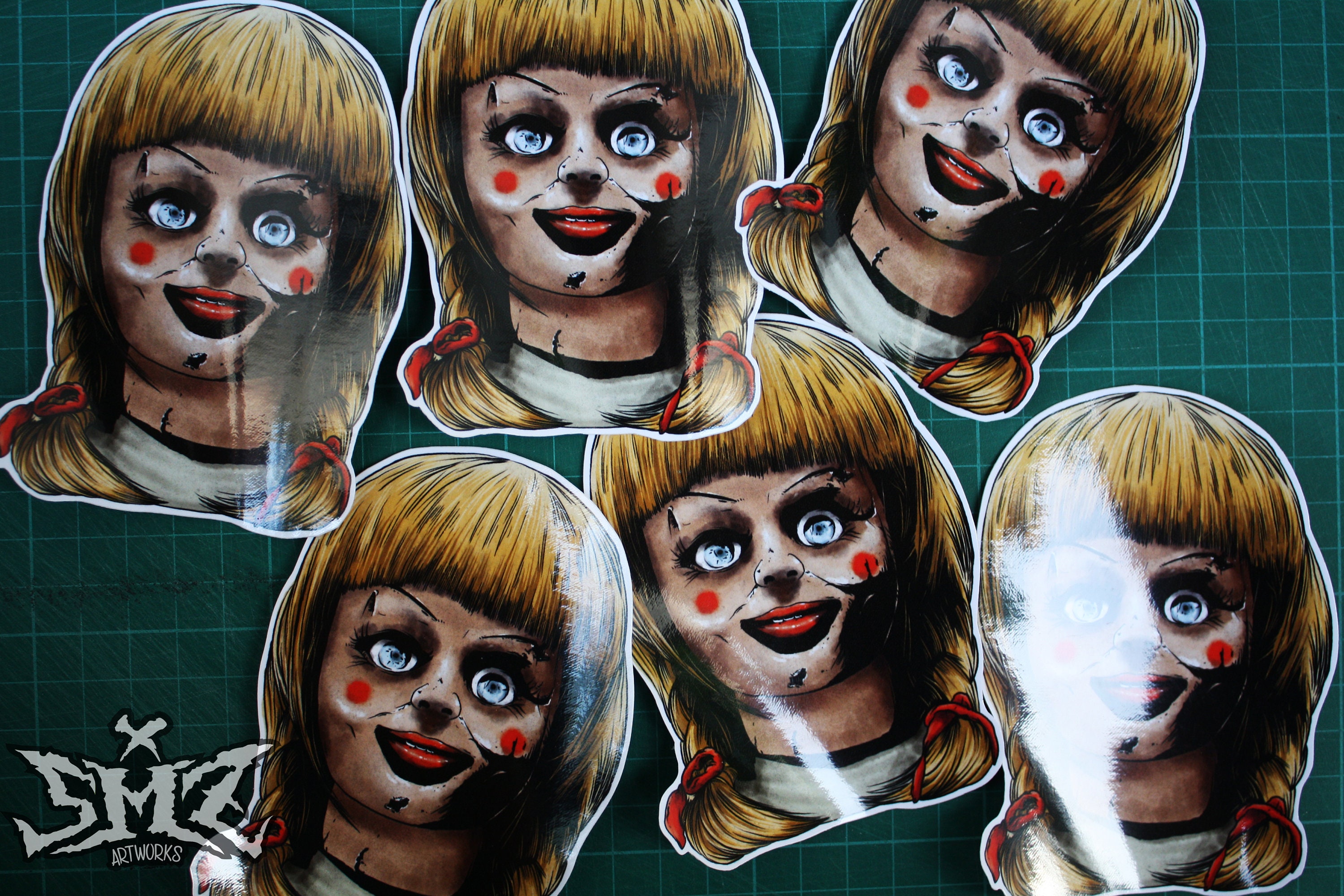 Haunted Doll Vinyl Sticker - Etsy