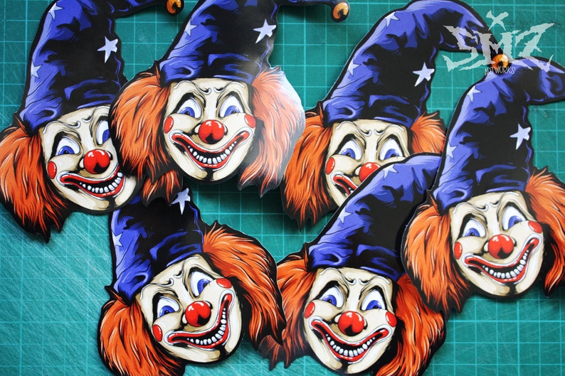 Poltergeist Clown Vinyl Sticker - Etsy