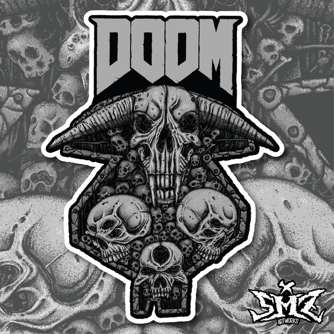 Doom Vinyl Sticker - Etsy