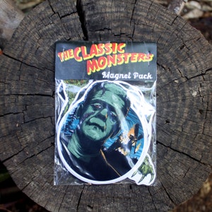 Classic Monsters Fridge Magnet Pack - Etsy