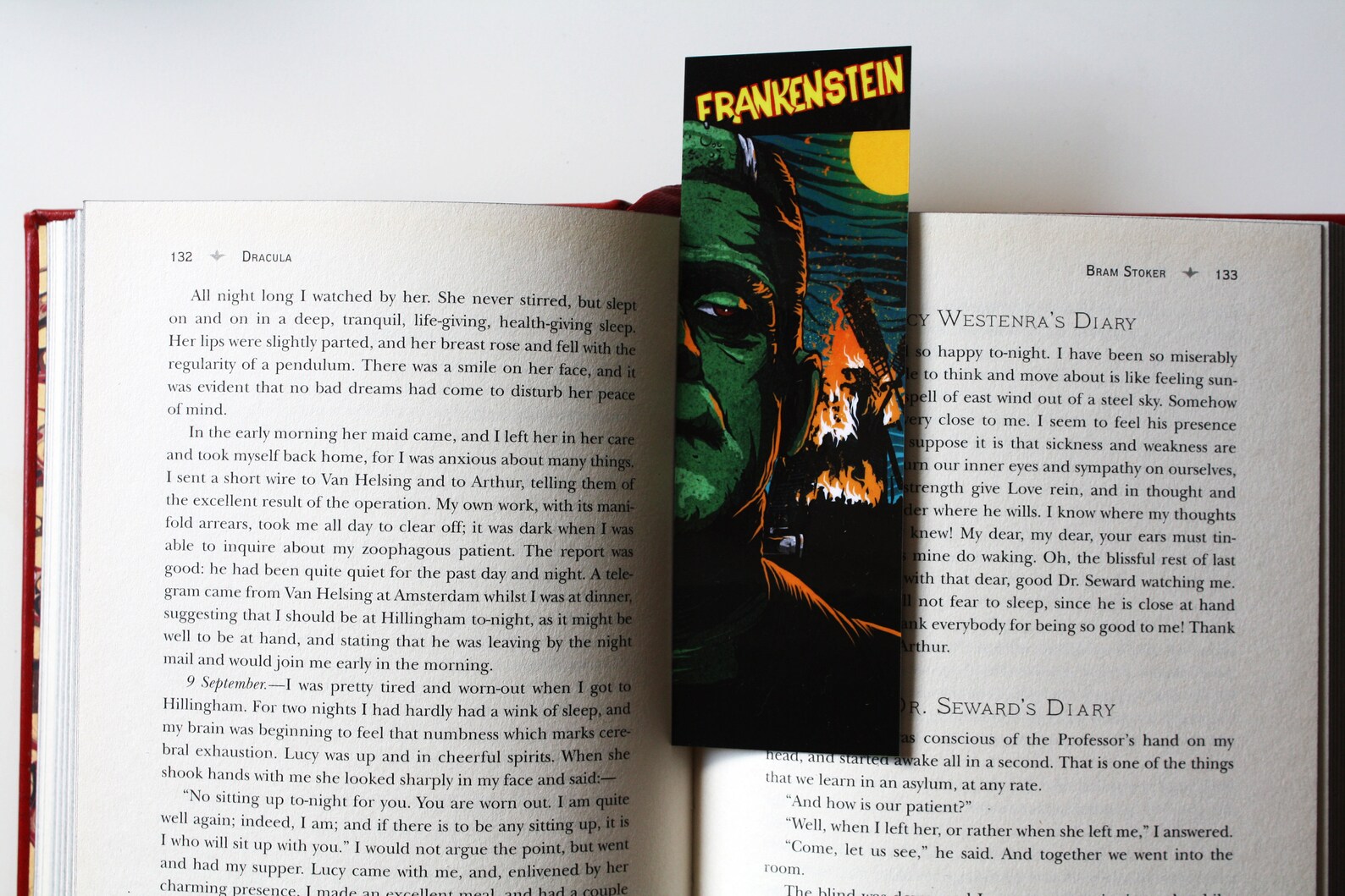 Frankenstein and Bride of Frankenstein Bookmark - Etsy