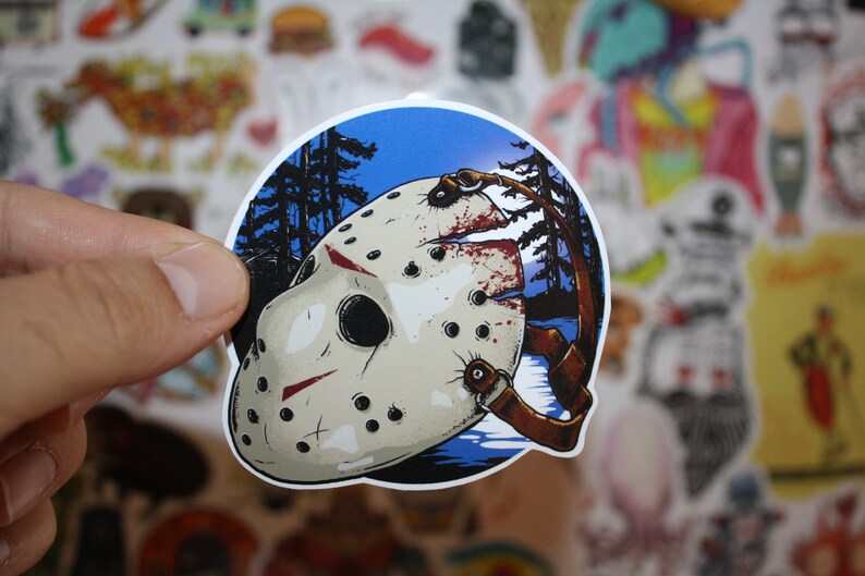 Jason Mask Vinyl Sticker - Etsy Canada