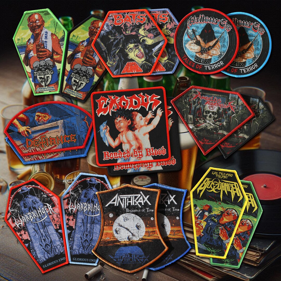 Thrash Metal Classics – Officially Licensed Woven Patches - Etsy